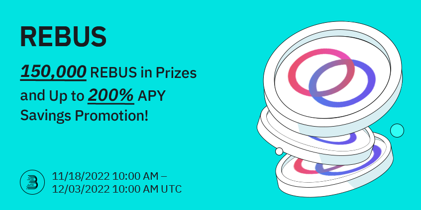 REBUS Listing Multiple Benefits, 150,000 REBUS in Prizes and Up to 200% ...