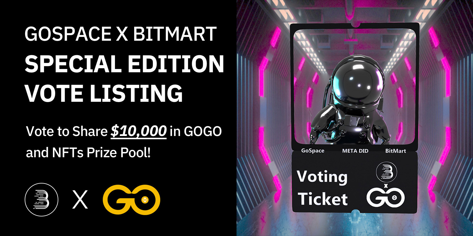 GoSpace (GOGO) x BitMart Joint Vote Listing: Vote to Share $10,000 in ...
