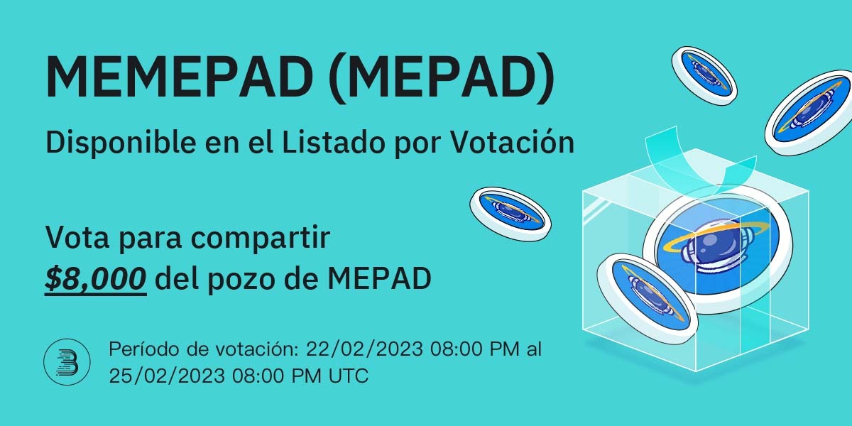 Sumamos MemePad (MEPAD) en el listado por votación de BitMart: ¡Vota para compartir $8,000 en el ...