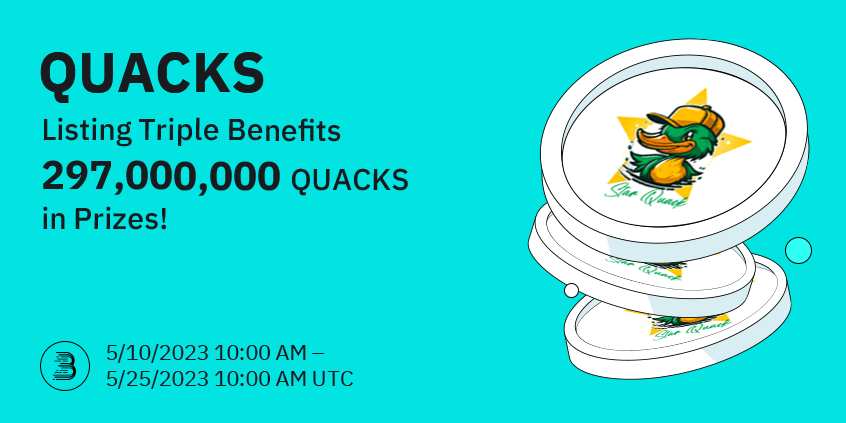 QUACKS Listing Triple Benefits, 297,000,000 QUACKS in Prizes! – BitMart
