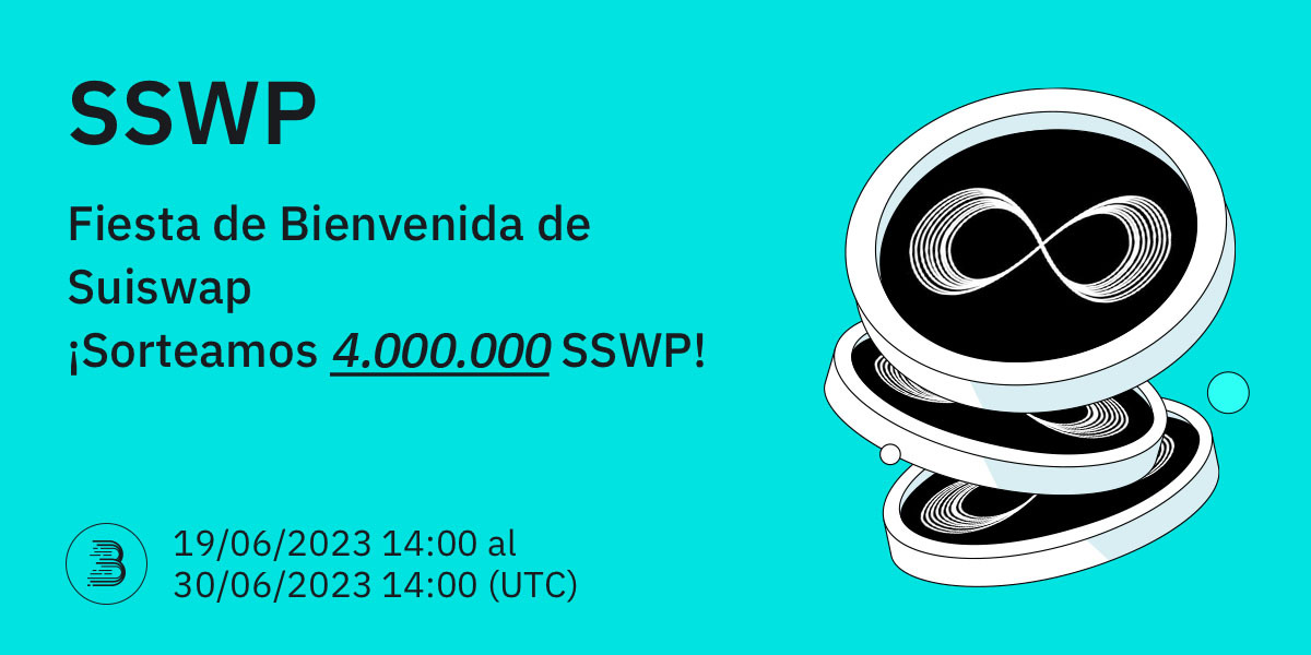 Fiesta de bienvenida de Suiswap (SSWP): 4.000.000 SSWP para regalar ...