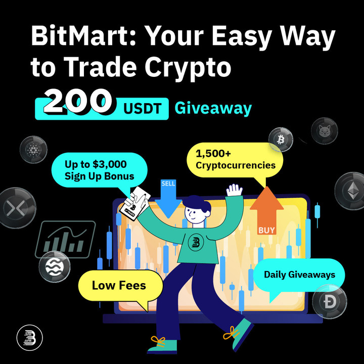 BitMart: Your Easy Way to Trade Crypto - 200 USDT Giveaway – BitMart