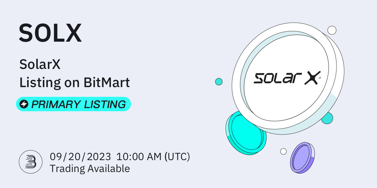 Listado principal de SolarX (SOLX) en BitMart – BitMart