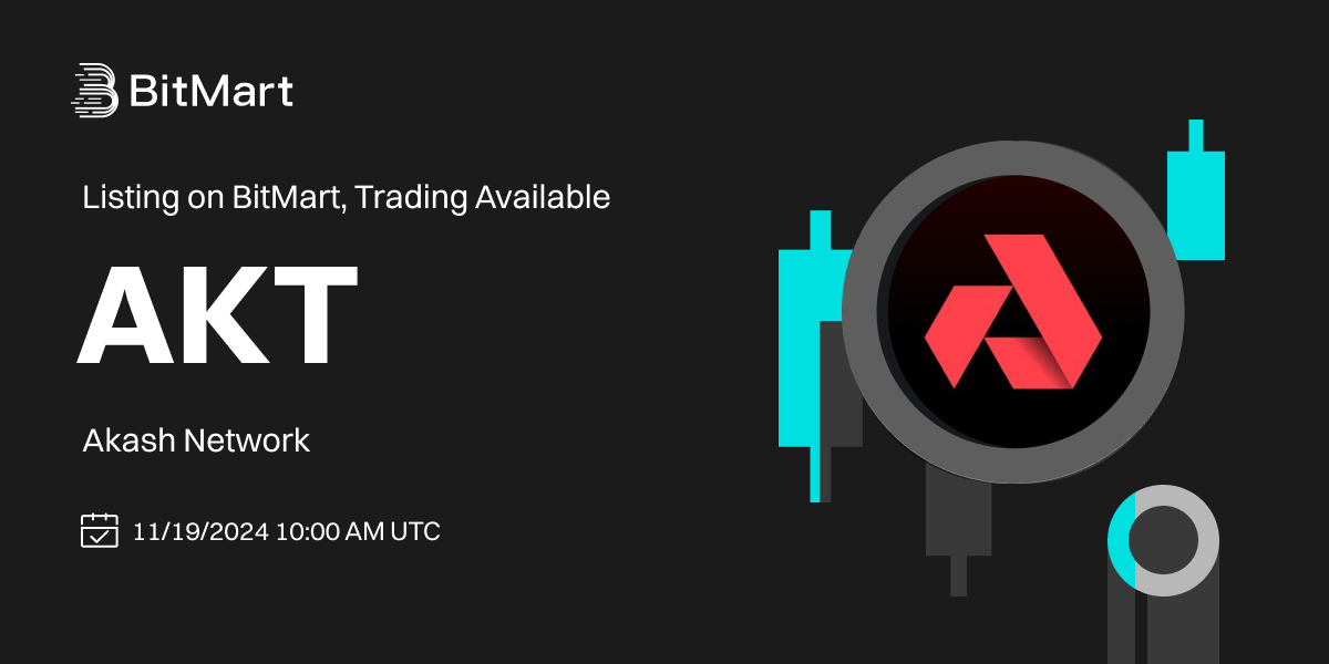 BitMart volverá a listar Akash Network (AKT) -19-11-2024 – BitMart