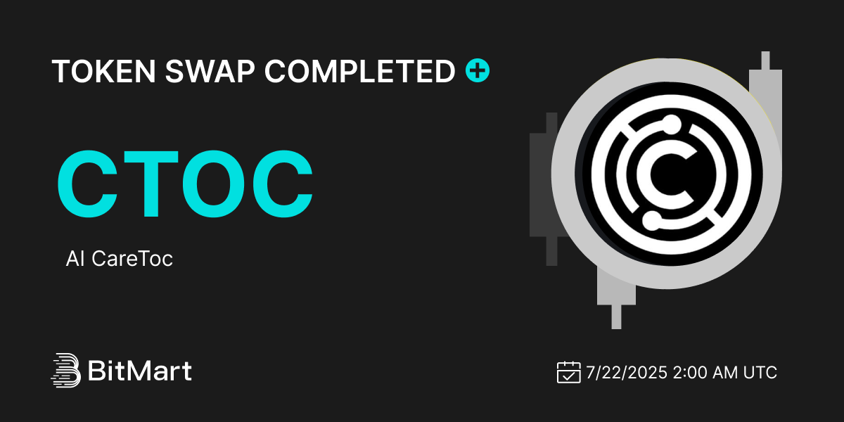 BitMart Has Completed the MOOX Token Swap and Renamed It CTOC – BitMart