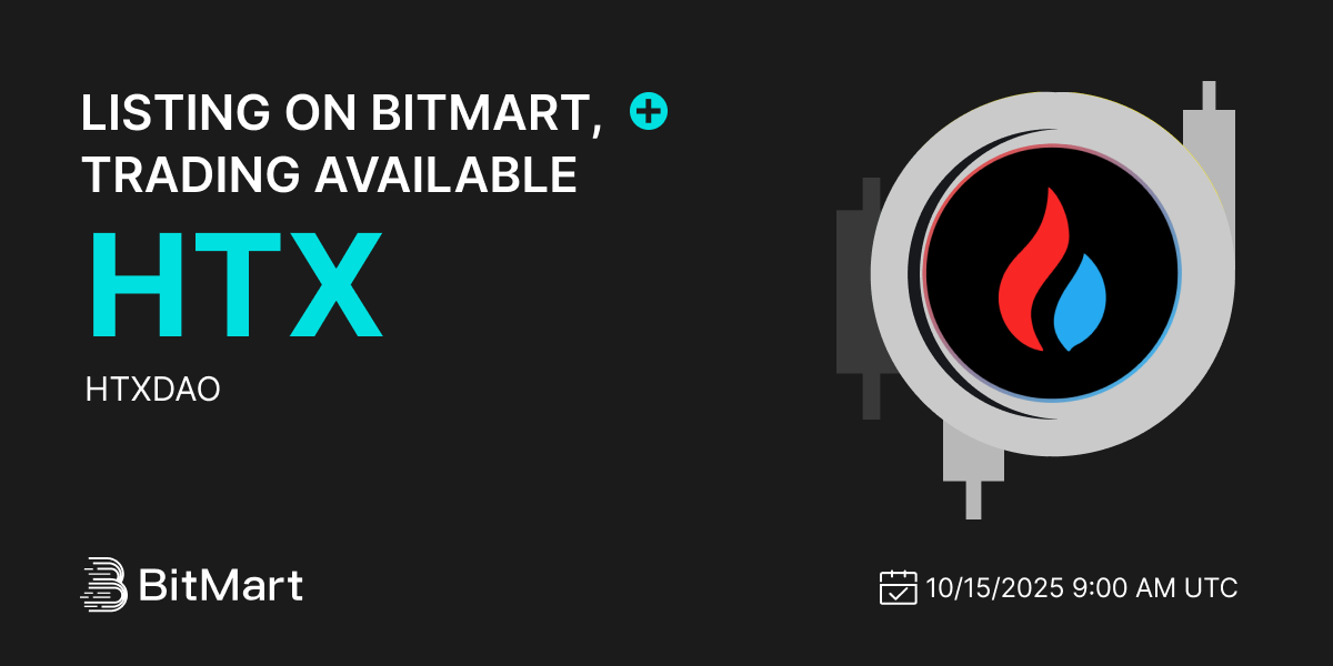BitMart Will List HTX DAO (HTX) - 2025-10-15 – BitMart