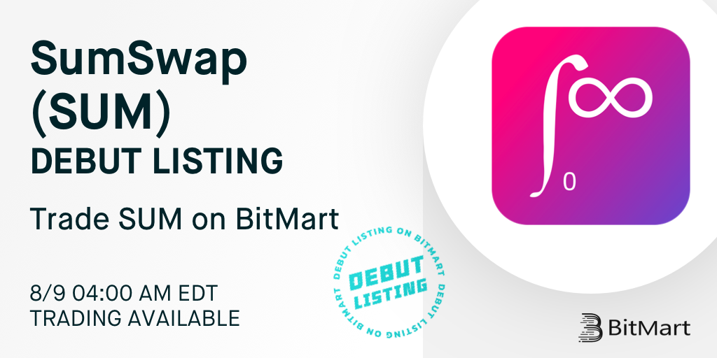 SumSwap (SUM) Debut Listing on BitMart – BitMart