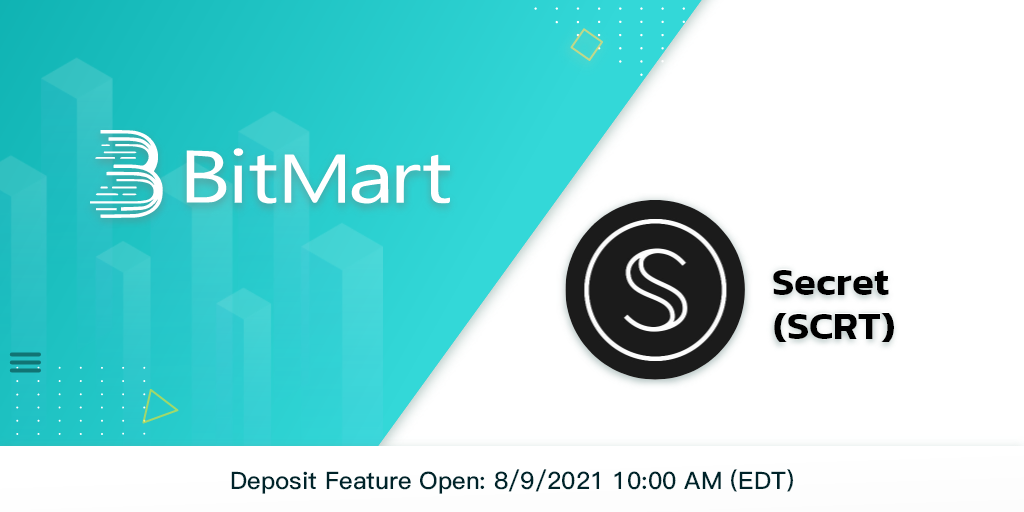 BitMart Supports Mainnet SCRT (Secret Network) Deposit and Withdrawal ...