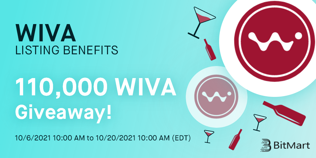WIVA Listing Benefits - 110,000 WIVA Giveaway! – BitMart