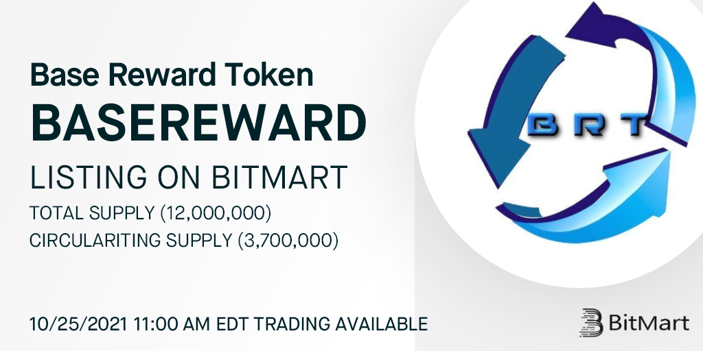BitMart Lists Base Reward Token (BASEREWARD) – BitMart