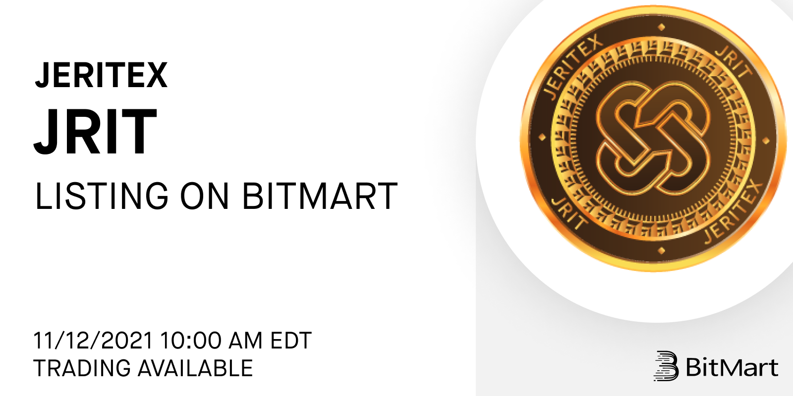 BitMart Lists JERITEX (JRIT) – BitMart