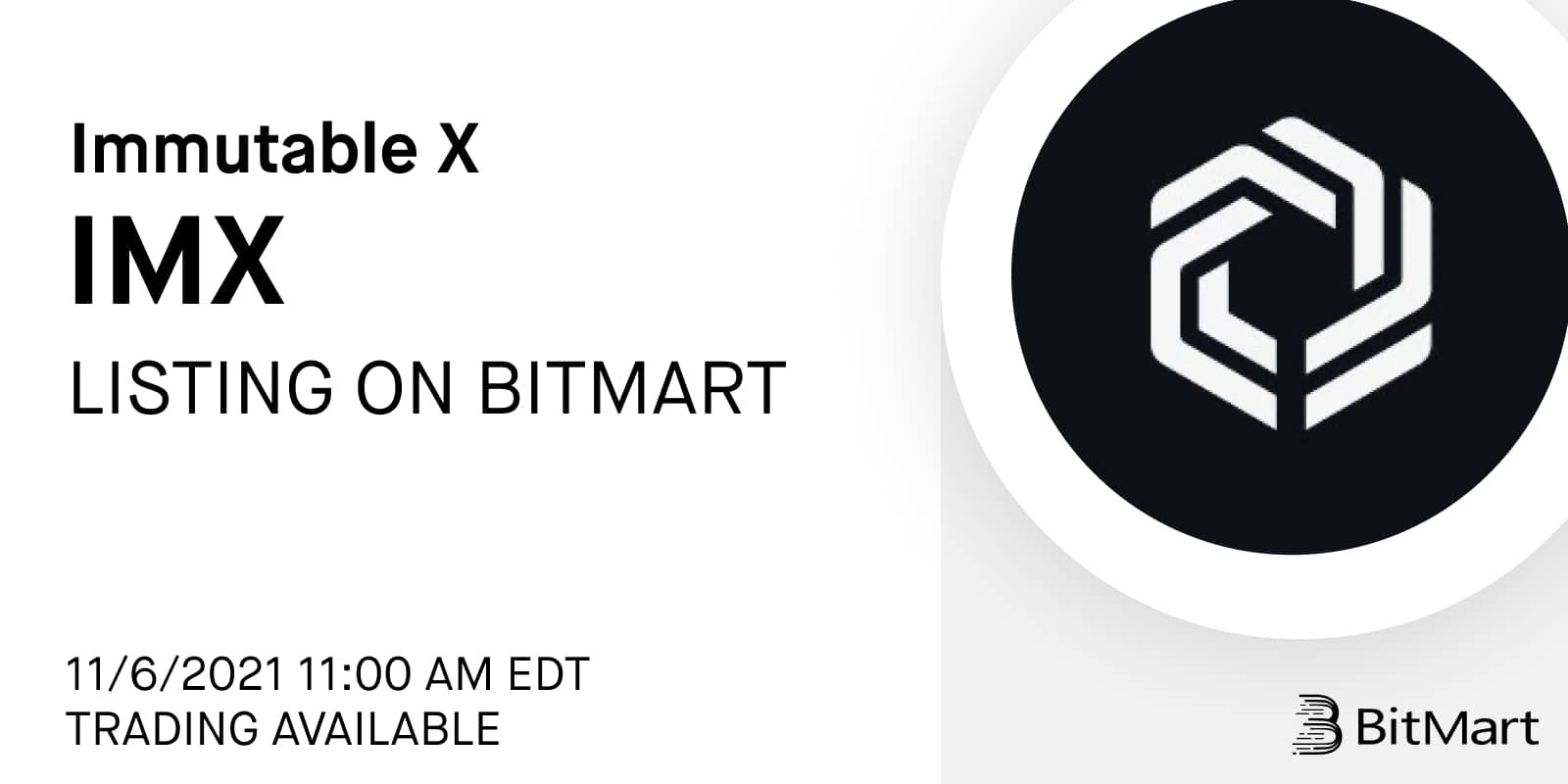 BitMart Lists Immutable X (IMX) – BitMart