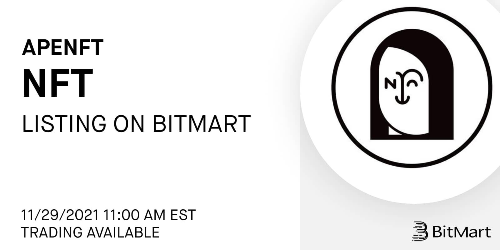 BitMart Lists APENFT (NFT) – BitMart