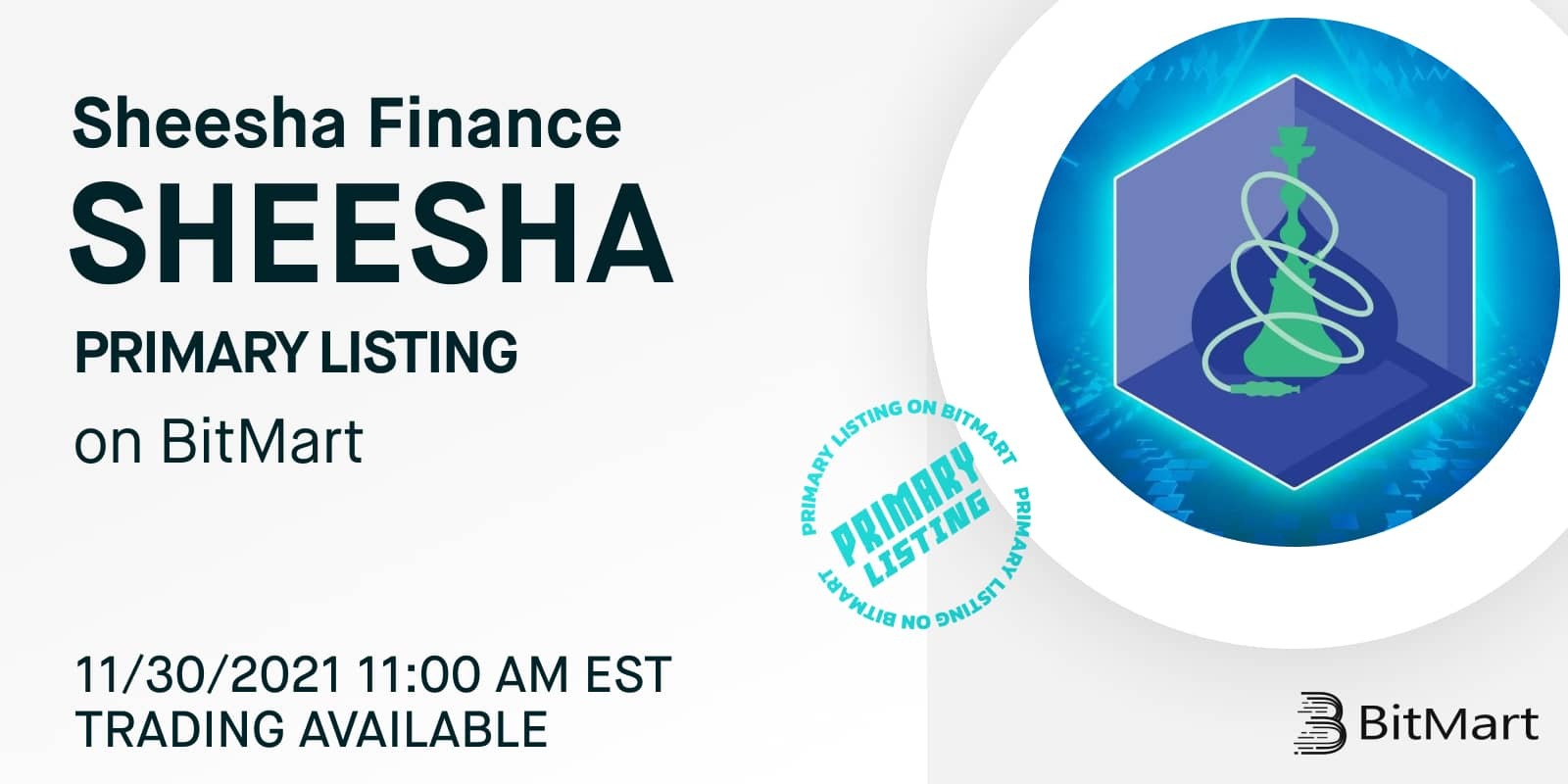 BitMart Primary Lists Sheesha Finance (SHEESHA) – BitMart