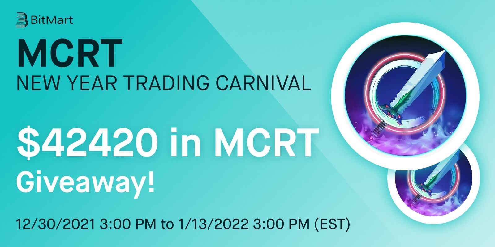 MCRT New Year Gifts - $42,420 in MCRT Prize Pool! – BitMart