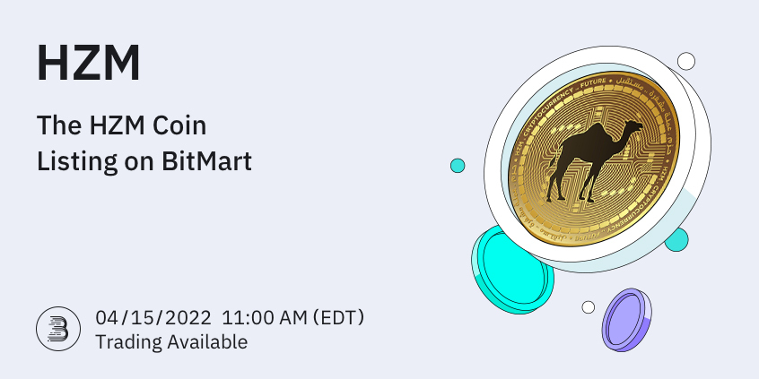 BitMart will list HZM Coin (HZM) – BitMart