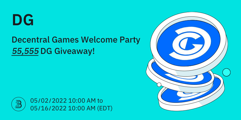 DG Welcome Party - 55,555 DG in Prizes! – BitMart