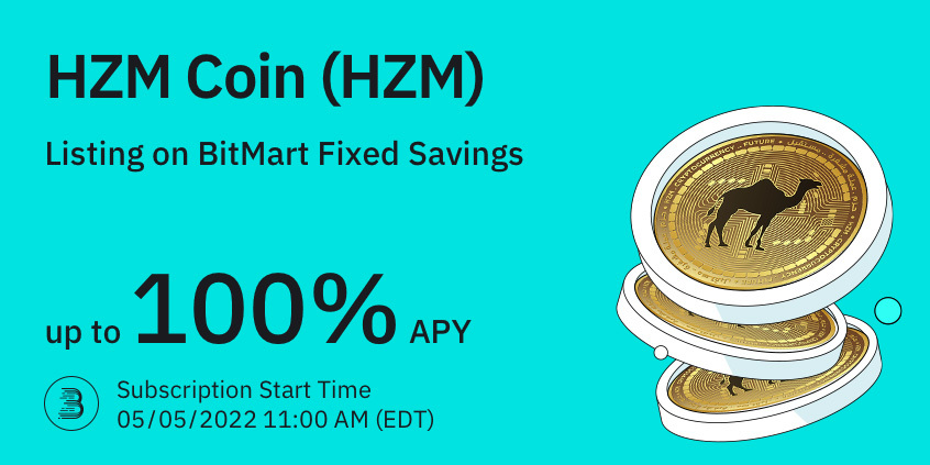 BitMart Will Support HZM Fixed Savings Soon! – BitMart