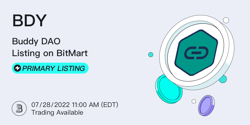 Buddy DAO (BDY) Primary Listing on BitMart – BitMart