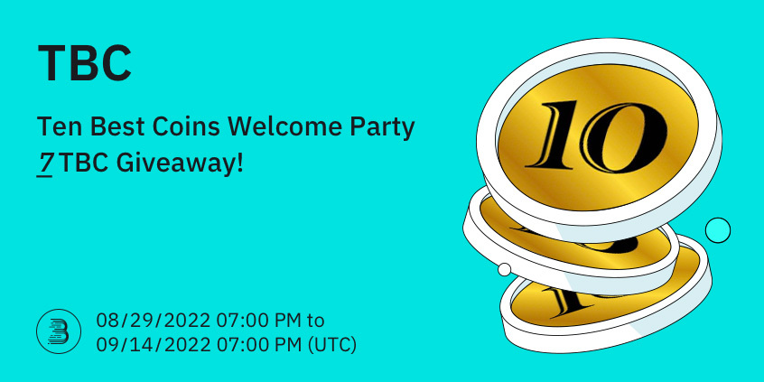 TBC Welcome Party - 7 TBC in Prizes! – BitMart